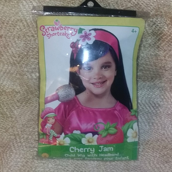 Costumes | Strawberry Shortcake Child Wig With Headband | Poshmark
